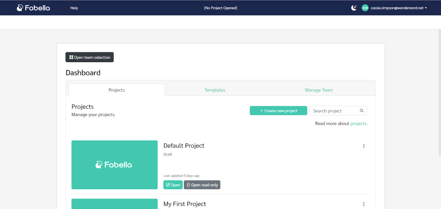 A Beginner's Guide to Fabella Creator: Creating and Managing Projects ...